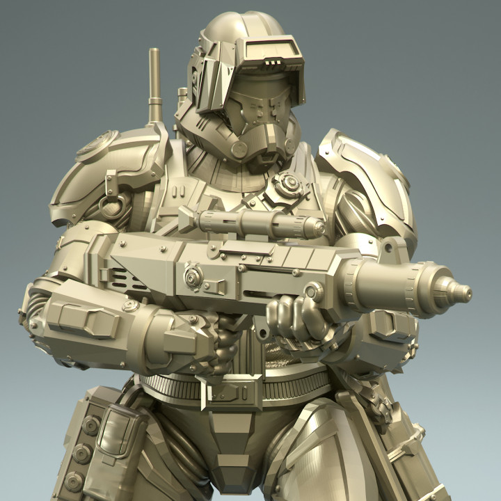 3D Printable Space Troopers by 3DArtGuy