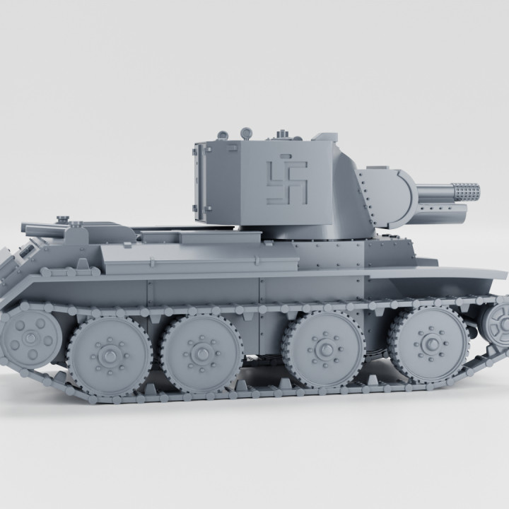 3D Printable Assault tank BT-42 (Finnish, WW2) by Wargame3d