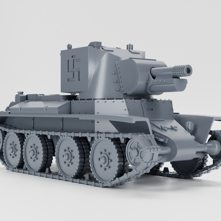 3D Printable Assault tank BT-42 (Finnish, WW2) by Wargame3d