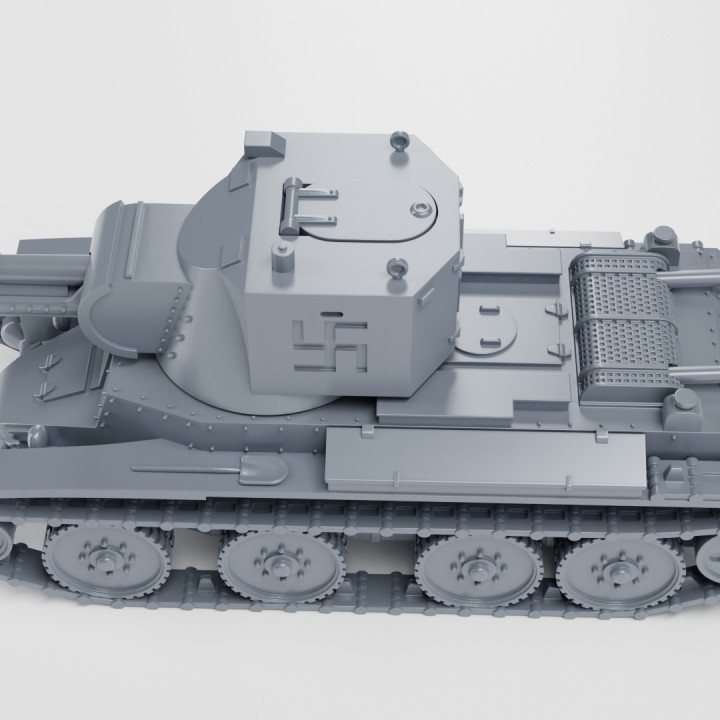 3D Printable Assault tank BT-42 (Finnish, WW2) by Wargame3d