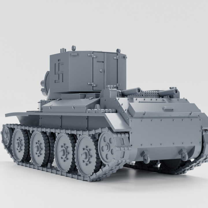 3D Printable Assault tank BT-42 (Finnish, WW2) by Wargame3d