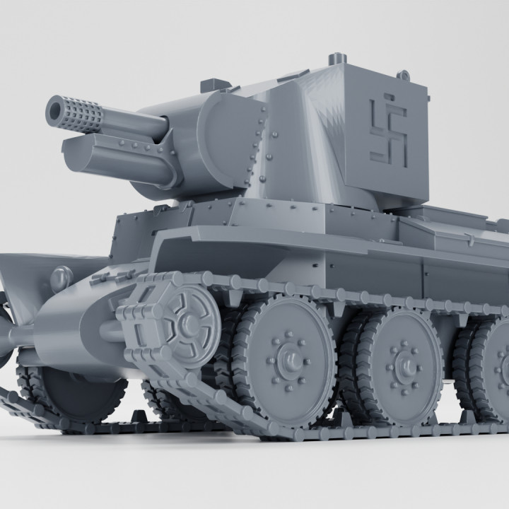 3D Printable Assault tank BT-42 (Finnish, WW2) by Wargame3d