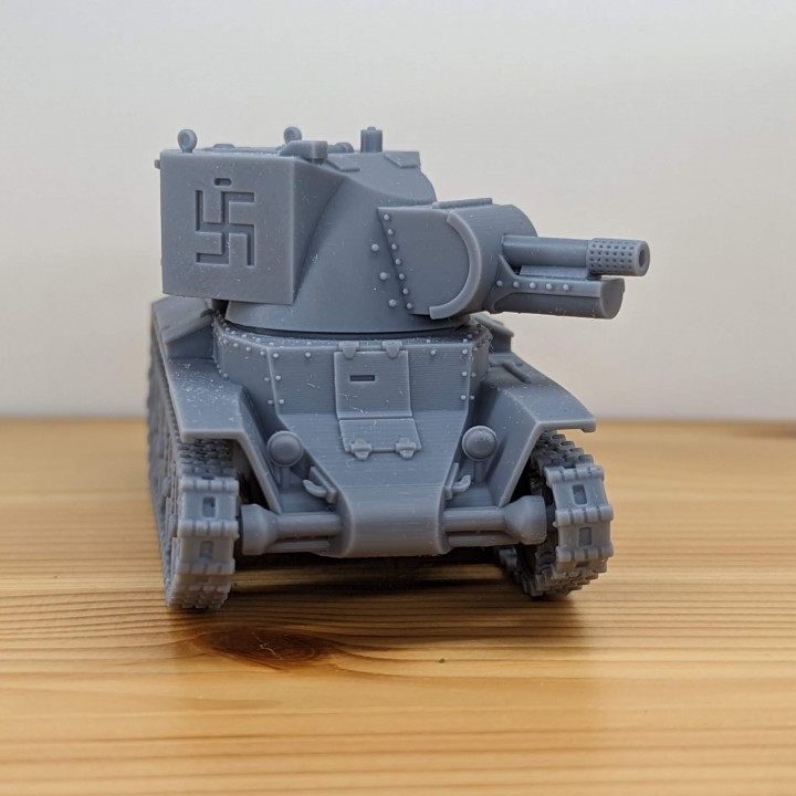 3D Printable Assault tank BT-42 (Finnish, WW2) by Wargame3d