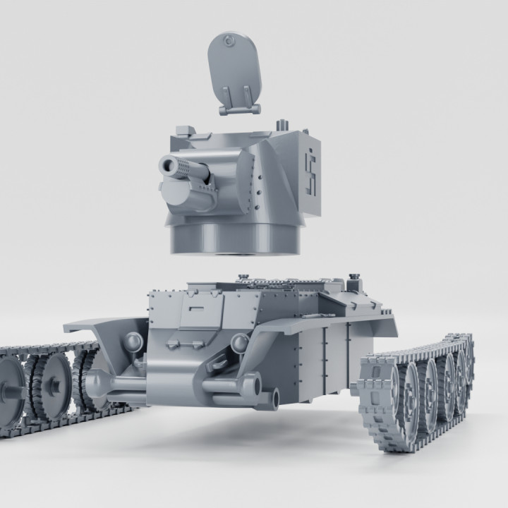 3D Printable Assault tank BT-42 (Finnish, WW2) by Wargame3d