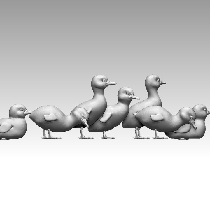 3D Printable duckling duck by 3Dimontis