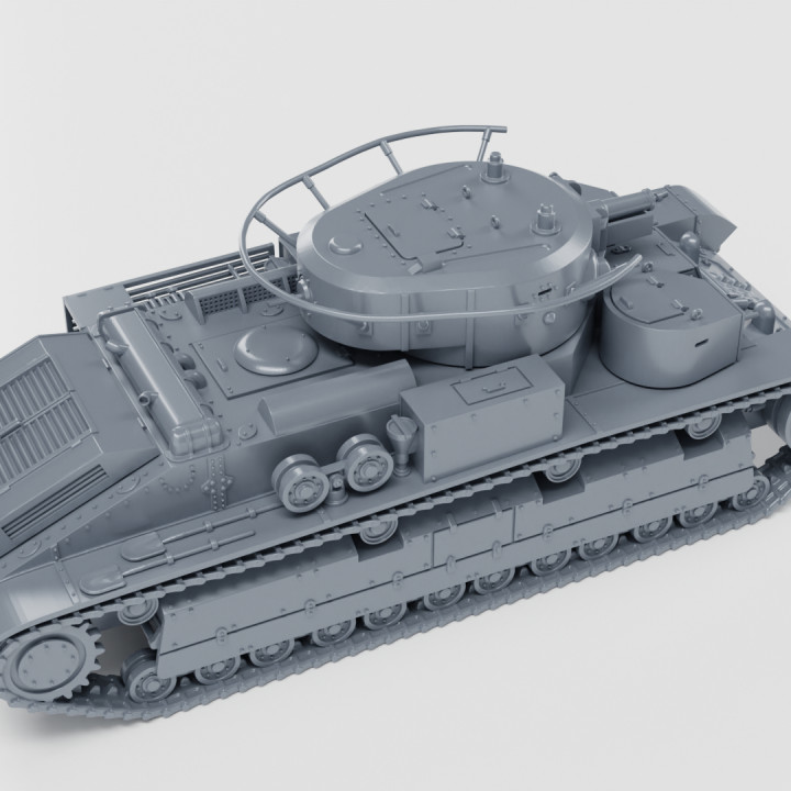 3D Printable Medium tank T-28А (USSR, WW2) + T-28M (Finnish, WW2) by ...
