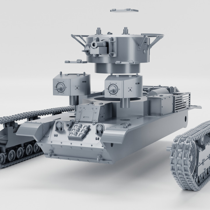 3D Printable Medium tank T-28А (USSR, WW2) + T-28M (Finnish, WW2) by ...