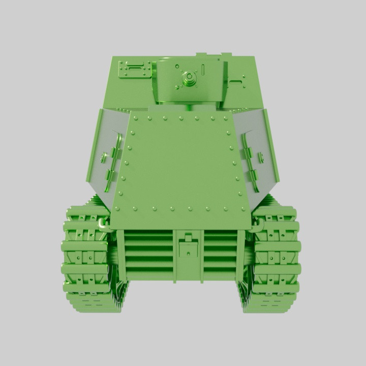 3D Printable Tractor tank KhTZ-16 (USSR, WW2) by Wargame3d