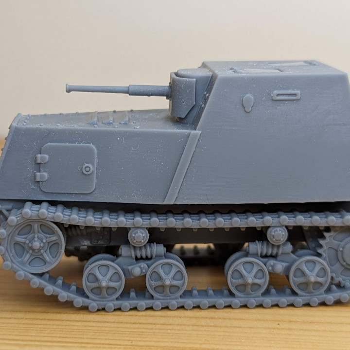 3D Printable Tractor tank KhTZ-16 (USSR, WW2) by Wargame3d