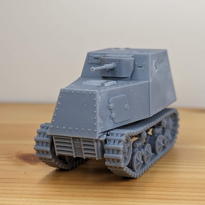 3D Printable Tractor tank KhTZ-16 (USSR, WW2) by Wargame3d