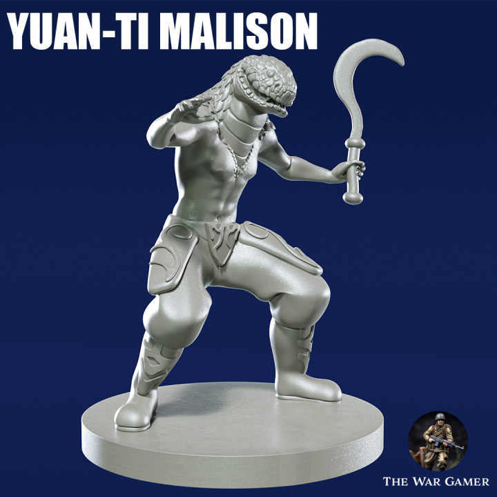 3D Printable Yuan-Ti Malison by The WarGamer
