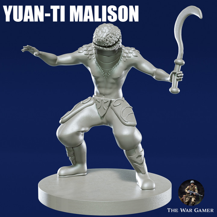 3D Printable Yuan-Ti Malison by The WarGamer