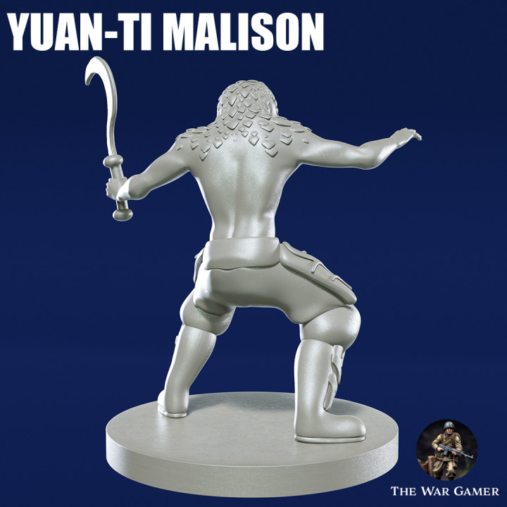 3D Printable Yuan-Ti Malison by The WarGamer
