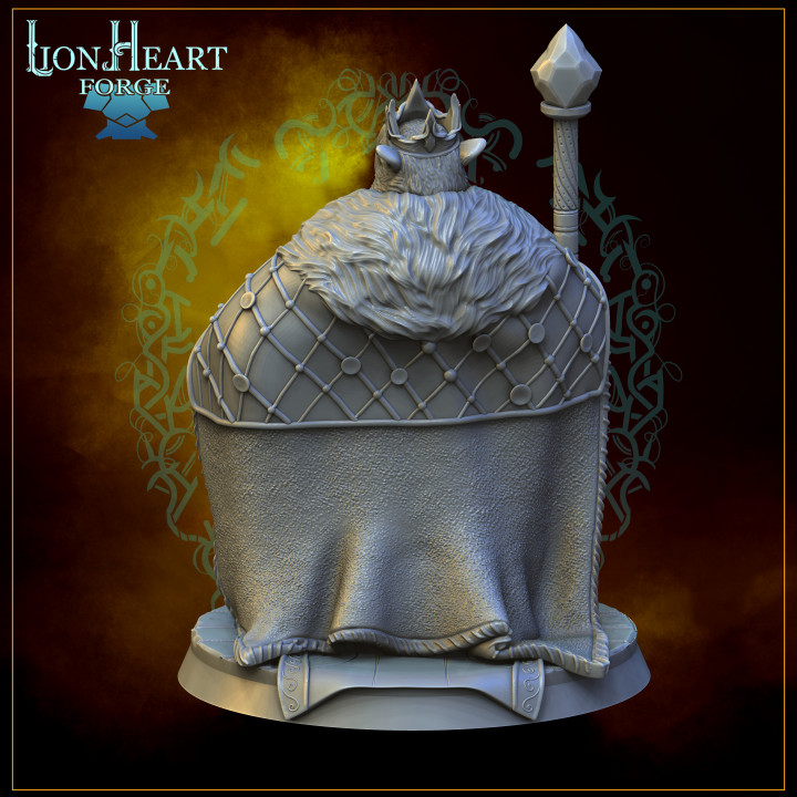 3D Printable Capybara (King Fergus) by Lion Heart Forge