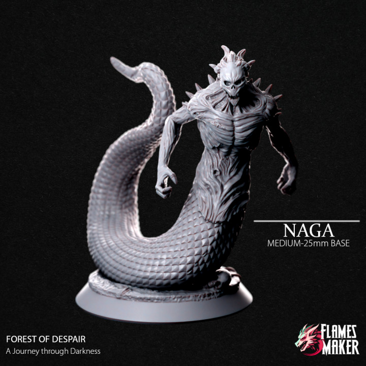 3D Printable Naga by Flames Maker