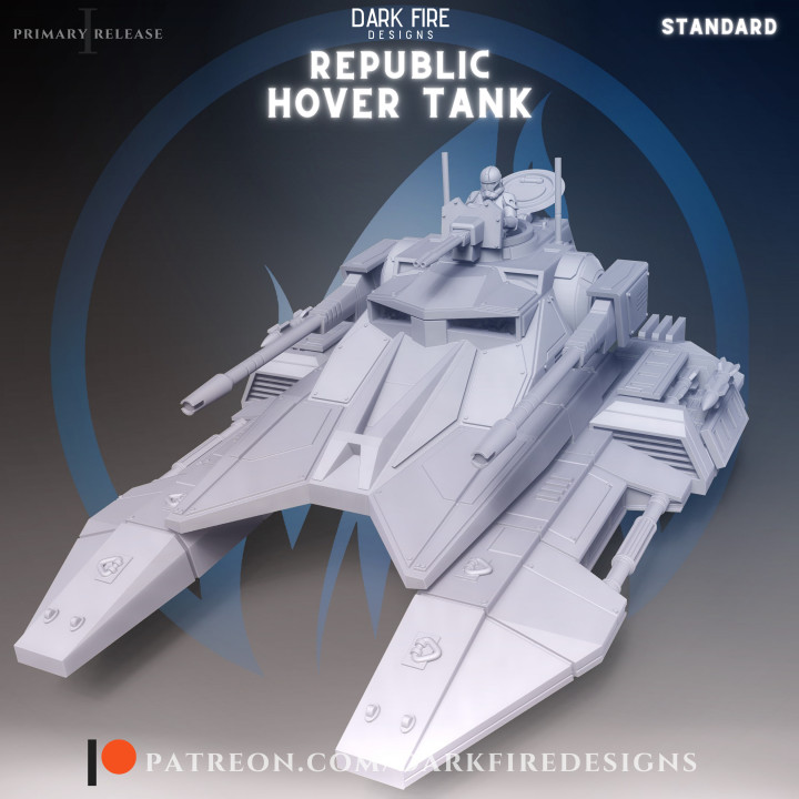 3D Printable Republic Hover Tank by Dark Fire Designs