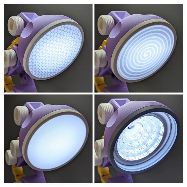 3D Printable Moonbeam Lamp (plus upgrades!) by Clockspring