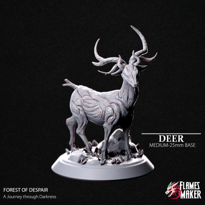 3D Printable Deer - PRESUPPORTE by Flames Maker