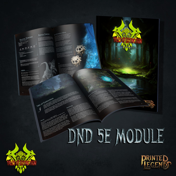 3D Printable Tales of Extinction DnD 5e Module (Level 2-4) + Artworks ...