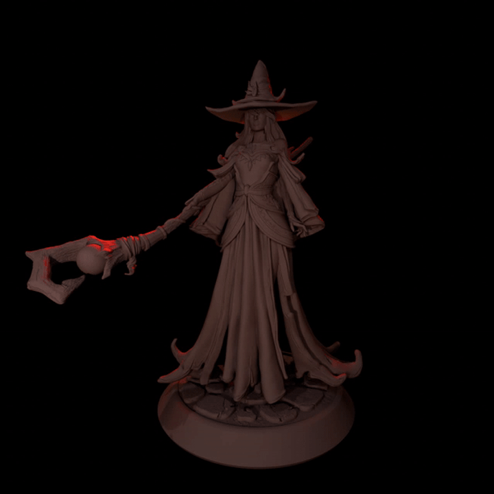 3D Printable Human Witch - PRESUPPORTED by Flames Maker