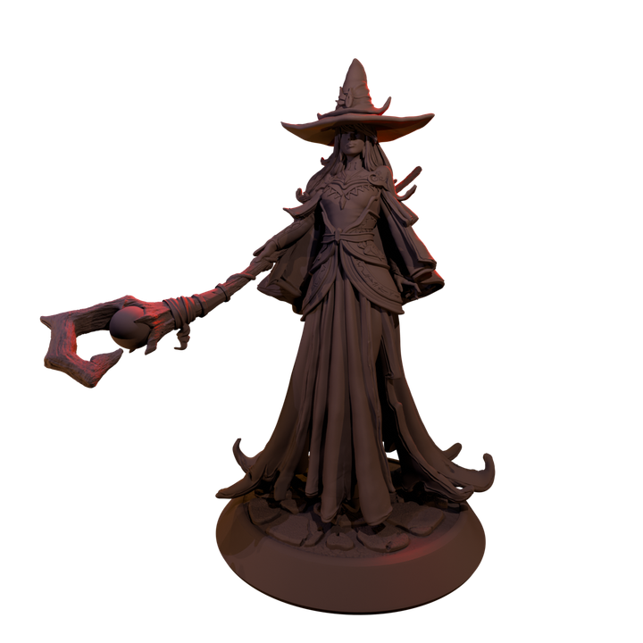 3D Printable Human Witch - PRESUPPORTED by Flames Maker