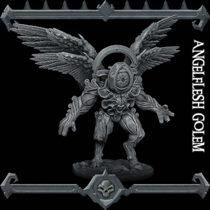 3D Printable Angelflesh Golem by RocketPigGames