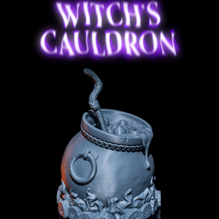 3D Printable Witch’s Cauldron by Stlflix