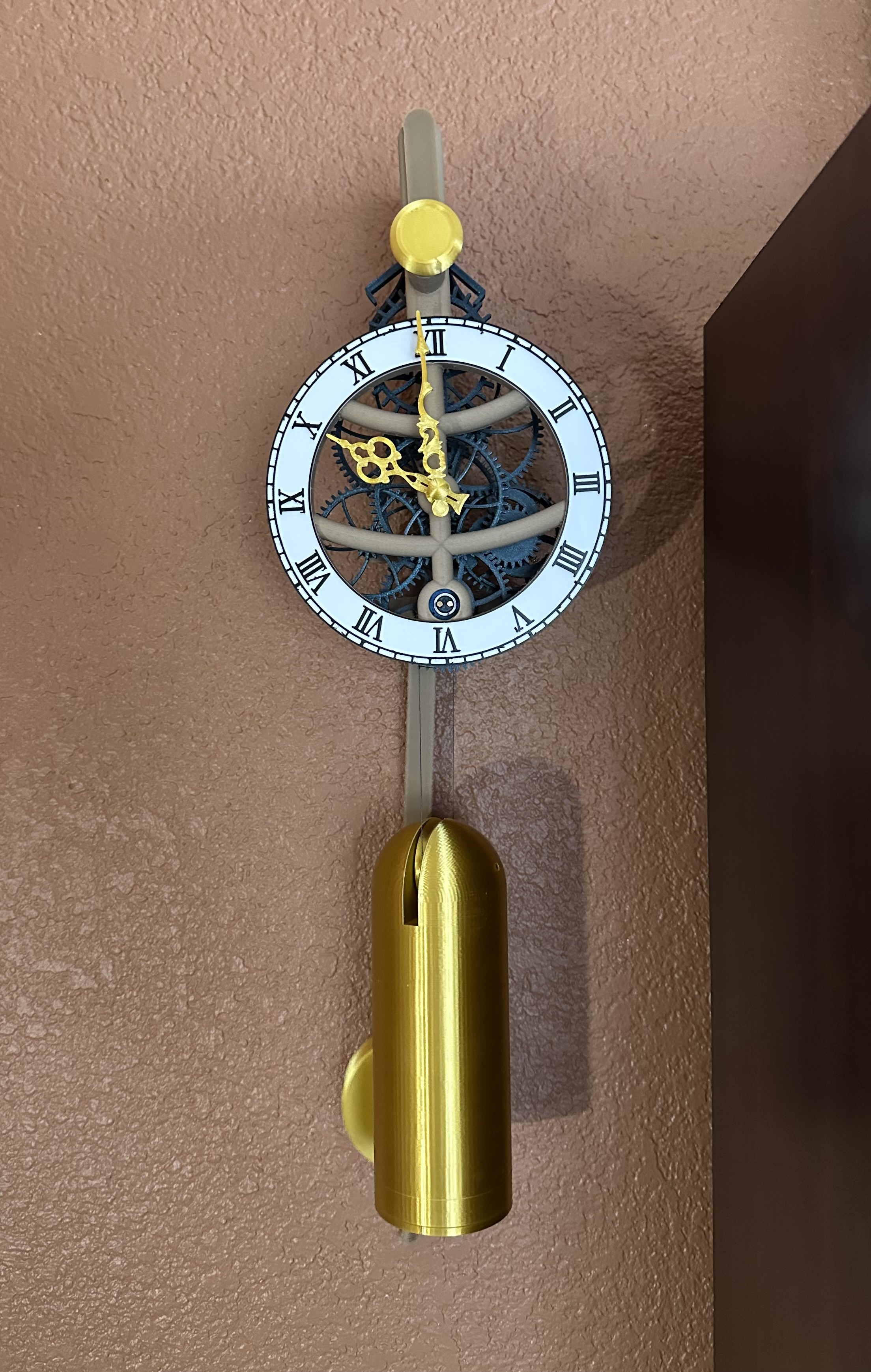 3D Printable Small 8 Day Clock by Steve Peterson