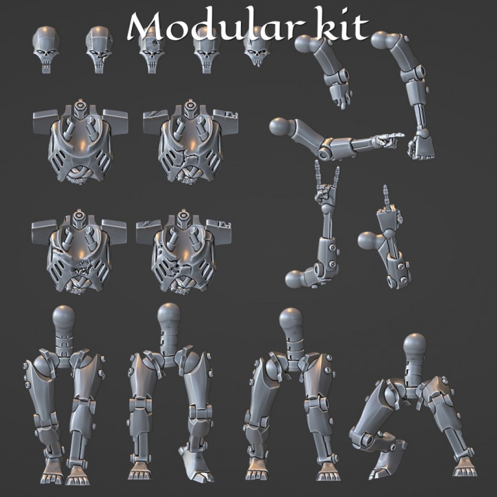 3D Printable Tombstone Terminator Warriors by Blackrock Miniatures
