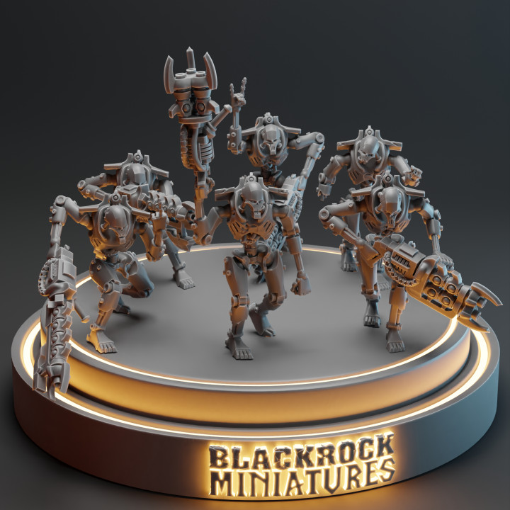 3D Printable Tombstone Terminator Warriors by Blackrock Miniatures