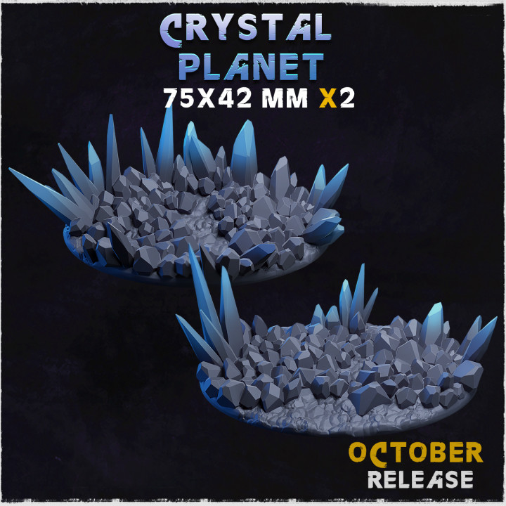 3D Printable Crystal Planet - Bases & Toppers (Big Set+) by Zabavka ...