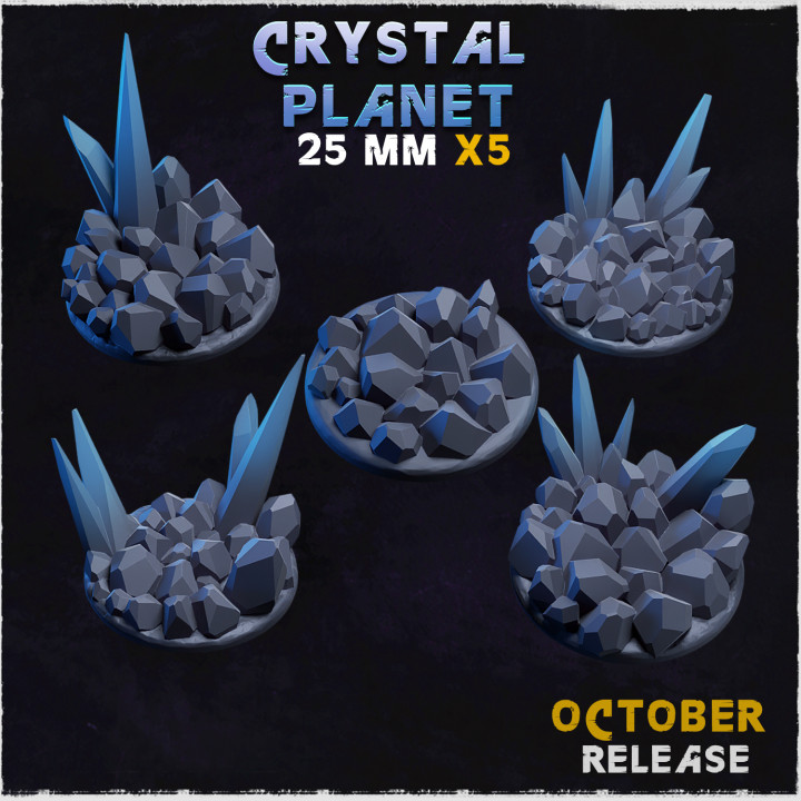 3D Printable Crystal Planet - Bases & Toppers (Big Set+) by Zabavka ...