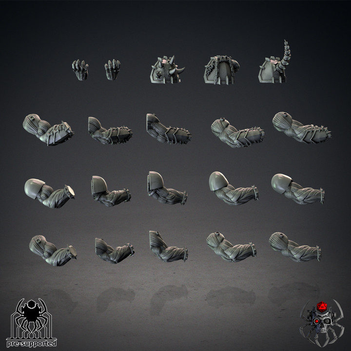 3D Printable The Bloody Skulls Gladiators (BuildKit) by EightLegsMiniatures