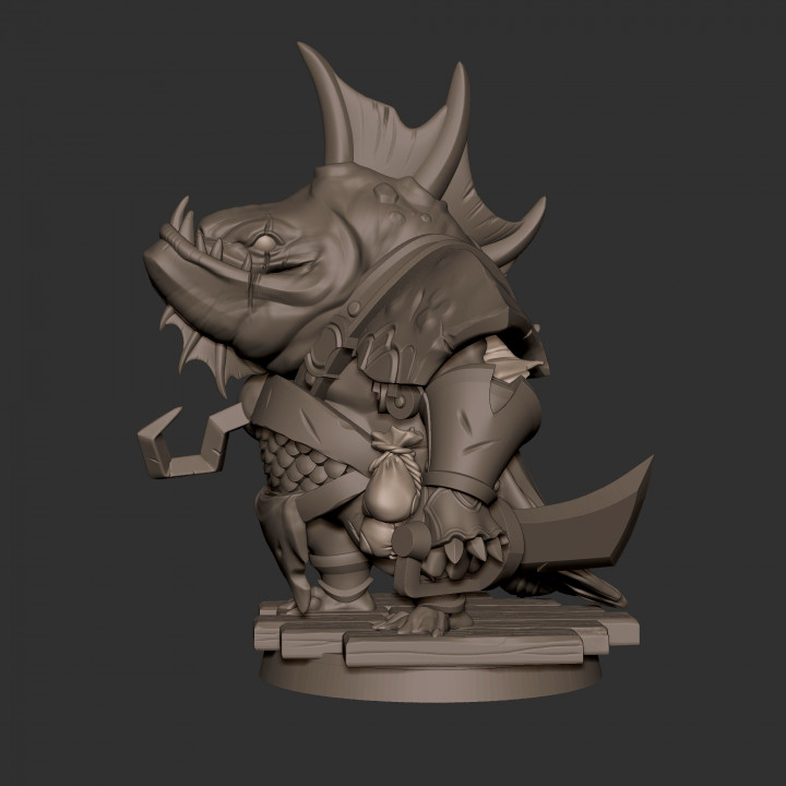 3D Printable Locathah Bandit (Hook) by Bite the Bullet