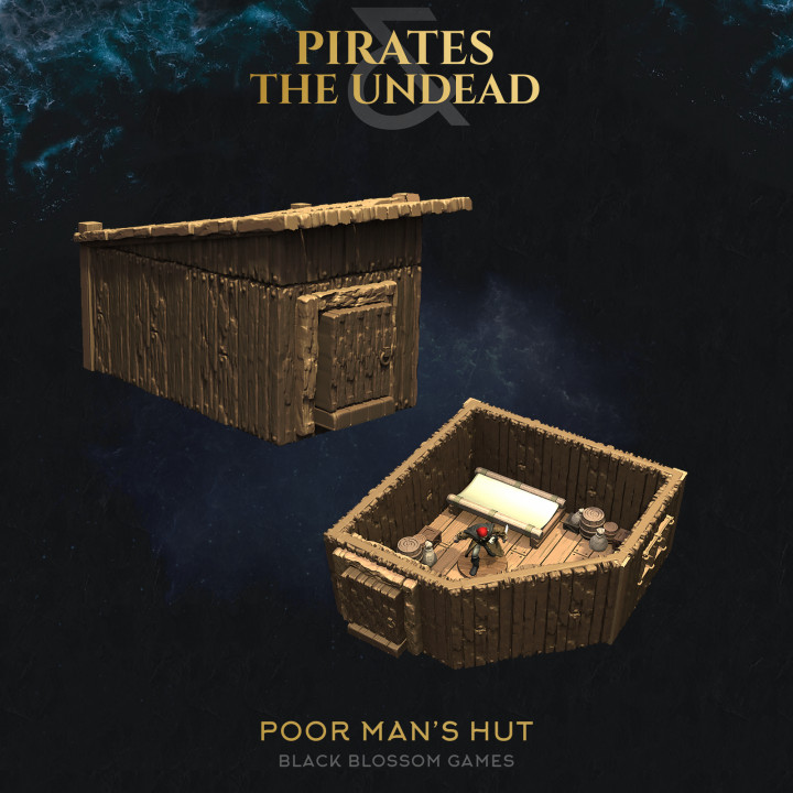 3D Printable Pirate House 4 :: UMC 02 Pirates vs the Undead :: Black ...