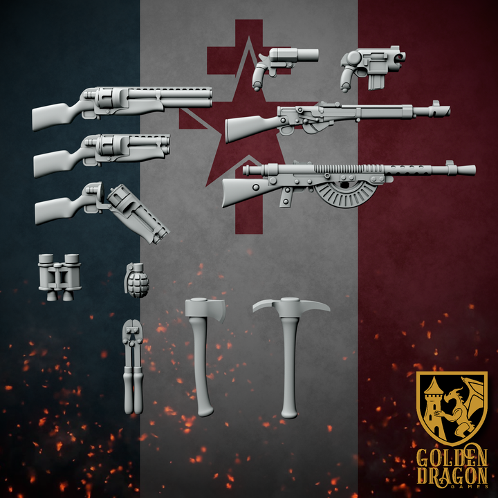 3D Printable Marcher Commander's Armory by Golden Dragon Games