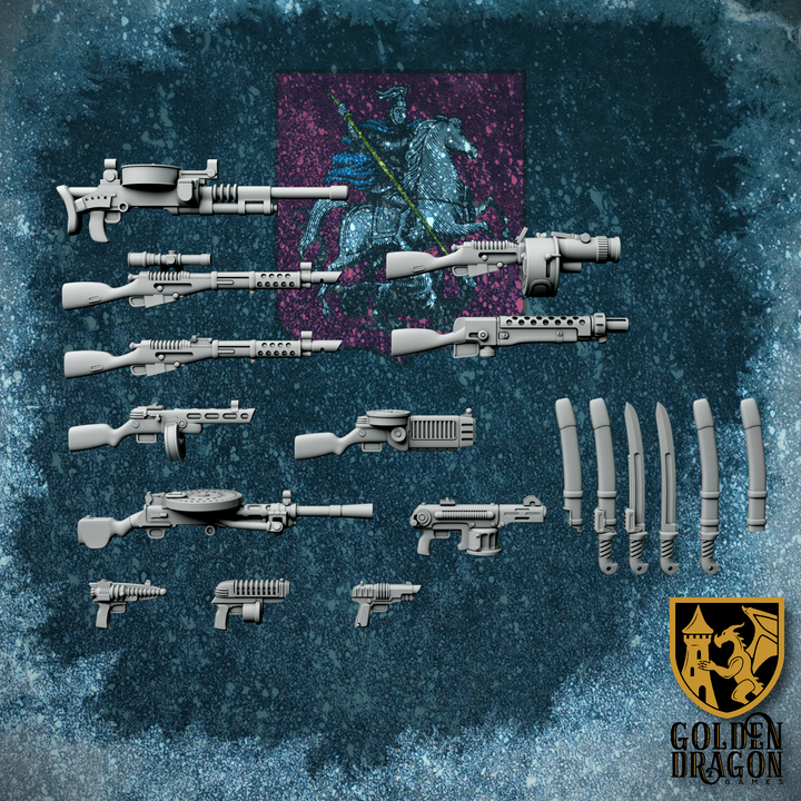 3D Printable Marcher Commander's Armory by Golden Dragon Games