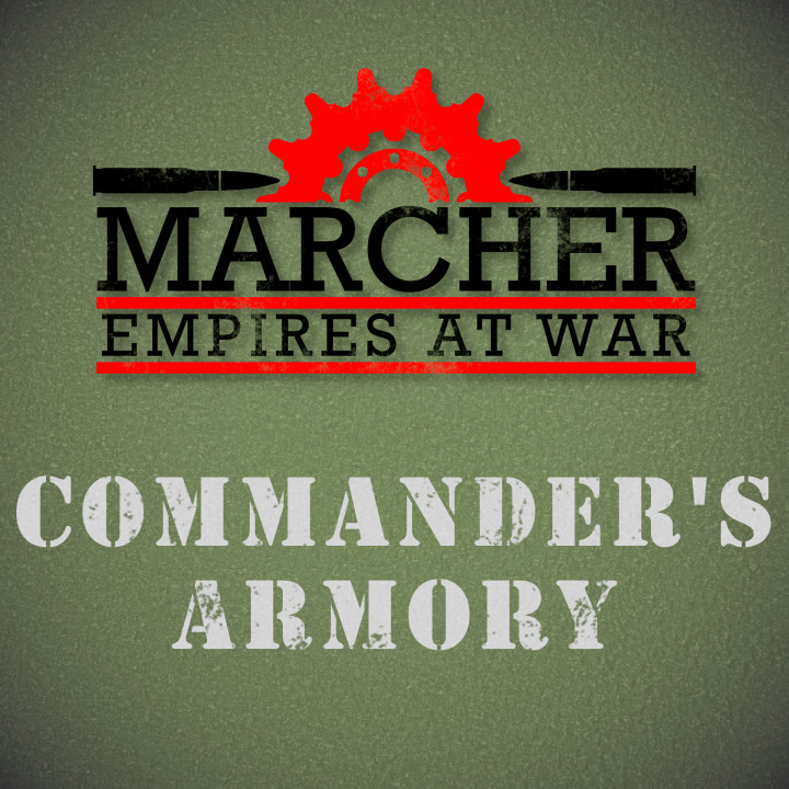 3D Printable Marcher Commander's Armory by Golden Dragon Games