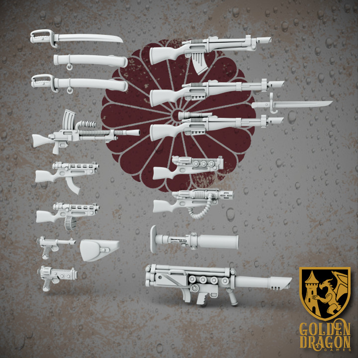 3D Printable Marcher Commander's Armory by Golden Dragon Games