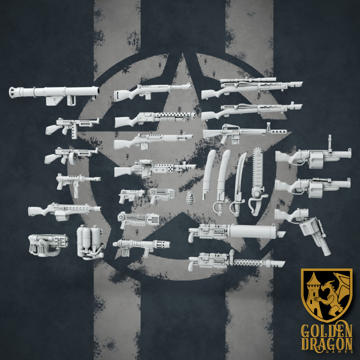 3D Printable Marcher Commander's Armory by Golden Dragon Games