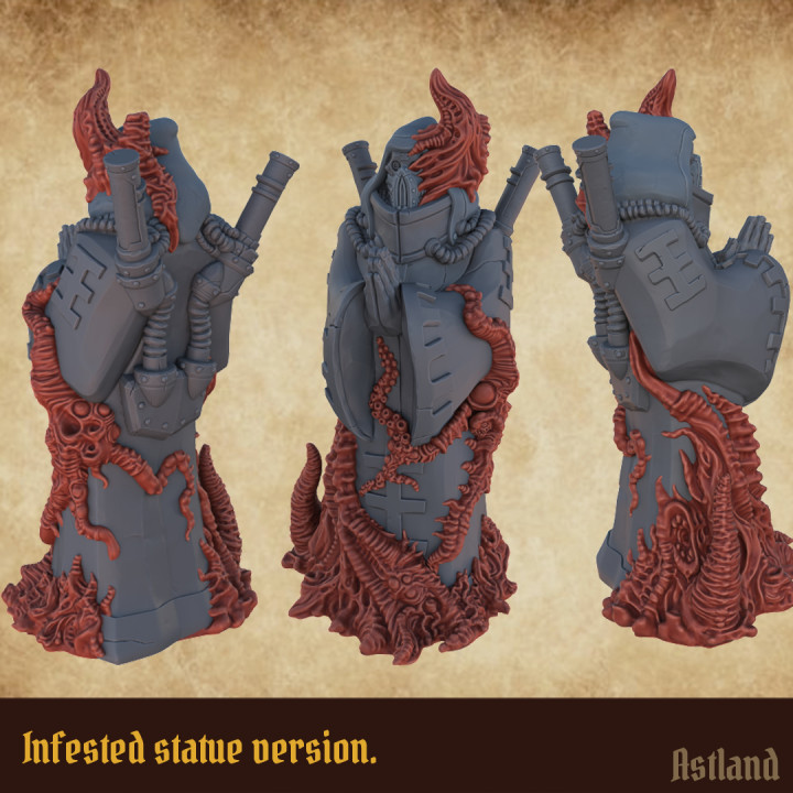 3D Printable Statue of warden priest. Kickstarter campaign set. by Astland