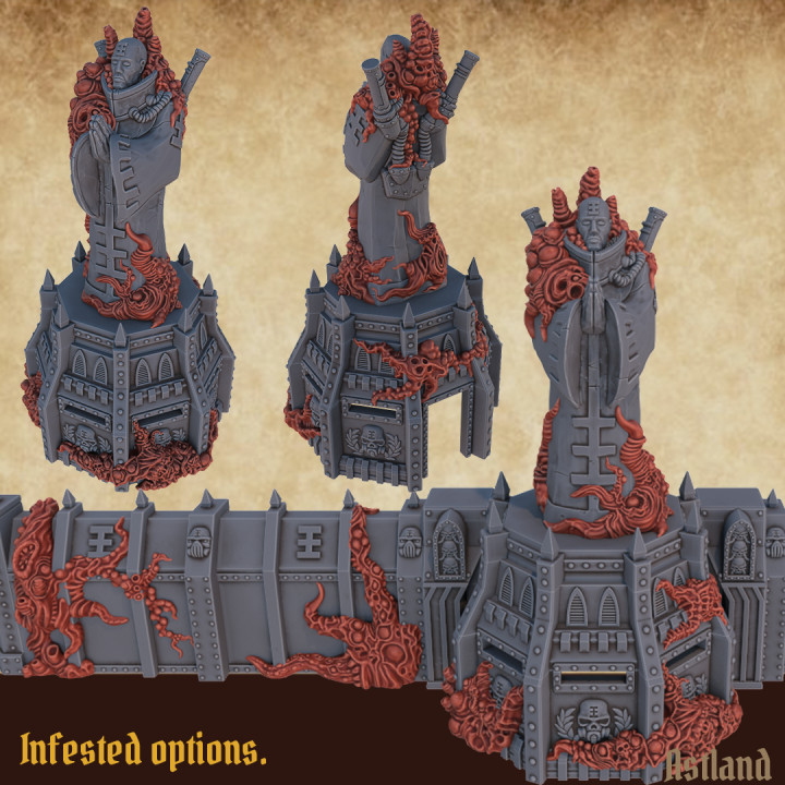 3D Printable Statue of warden priest. Kickstarter campaign set. by Astland