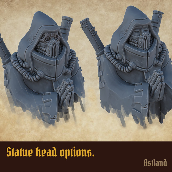 3D Printable Statue of warden priest. Kickstarter campaign set. by Astland