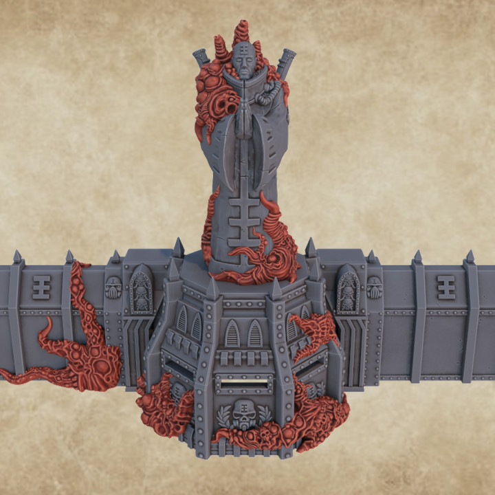 3D Printable Statue of warden priest. Kickstarter campaign set. by Astland