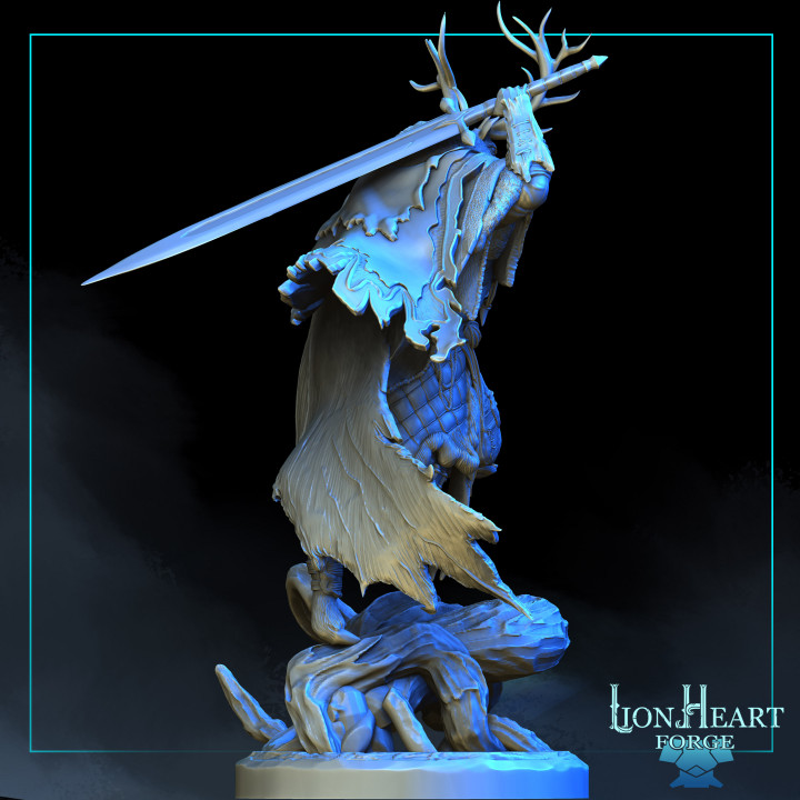 3D Printable Deer knight (Drystan) by Lion Heart Forge