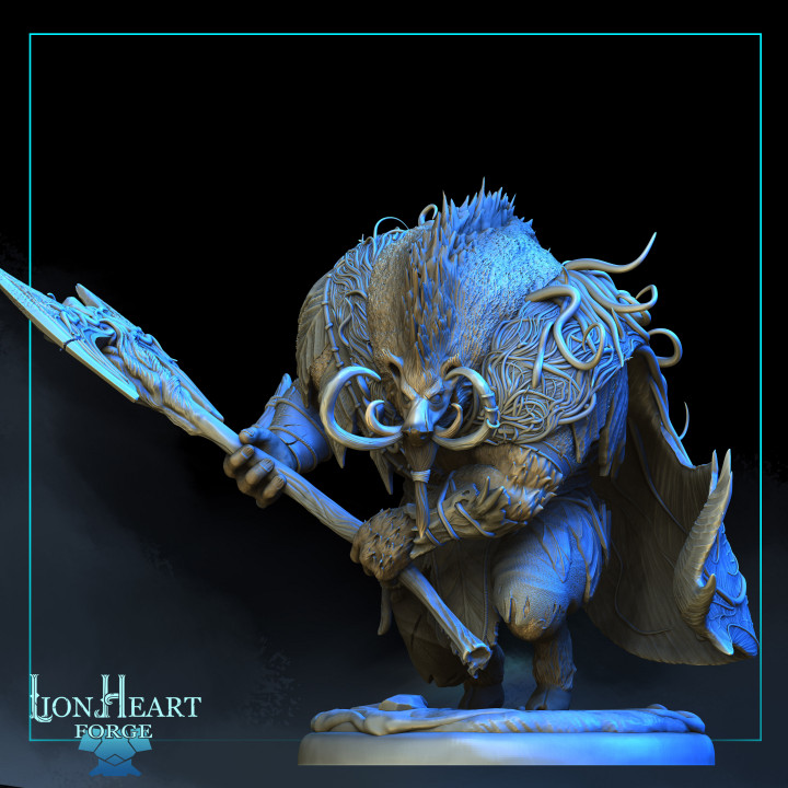 3D Printable Boar knight (Madoc ironfang) by Lion Heart Forge