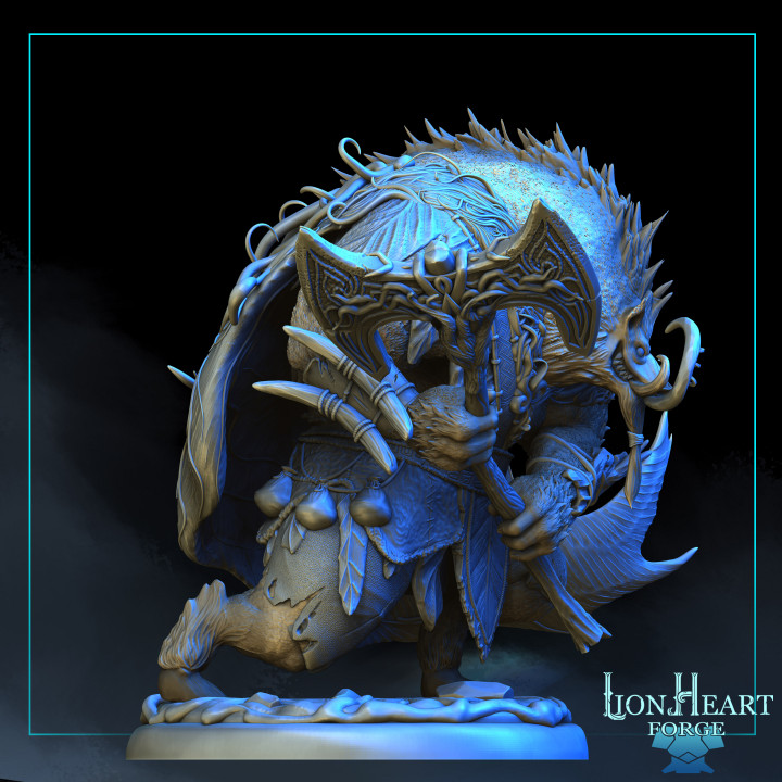 3D Printable Boar knight (Madoc ironfang) by Lion Heart Forge