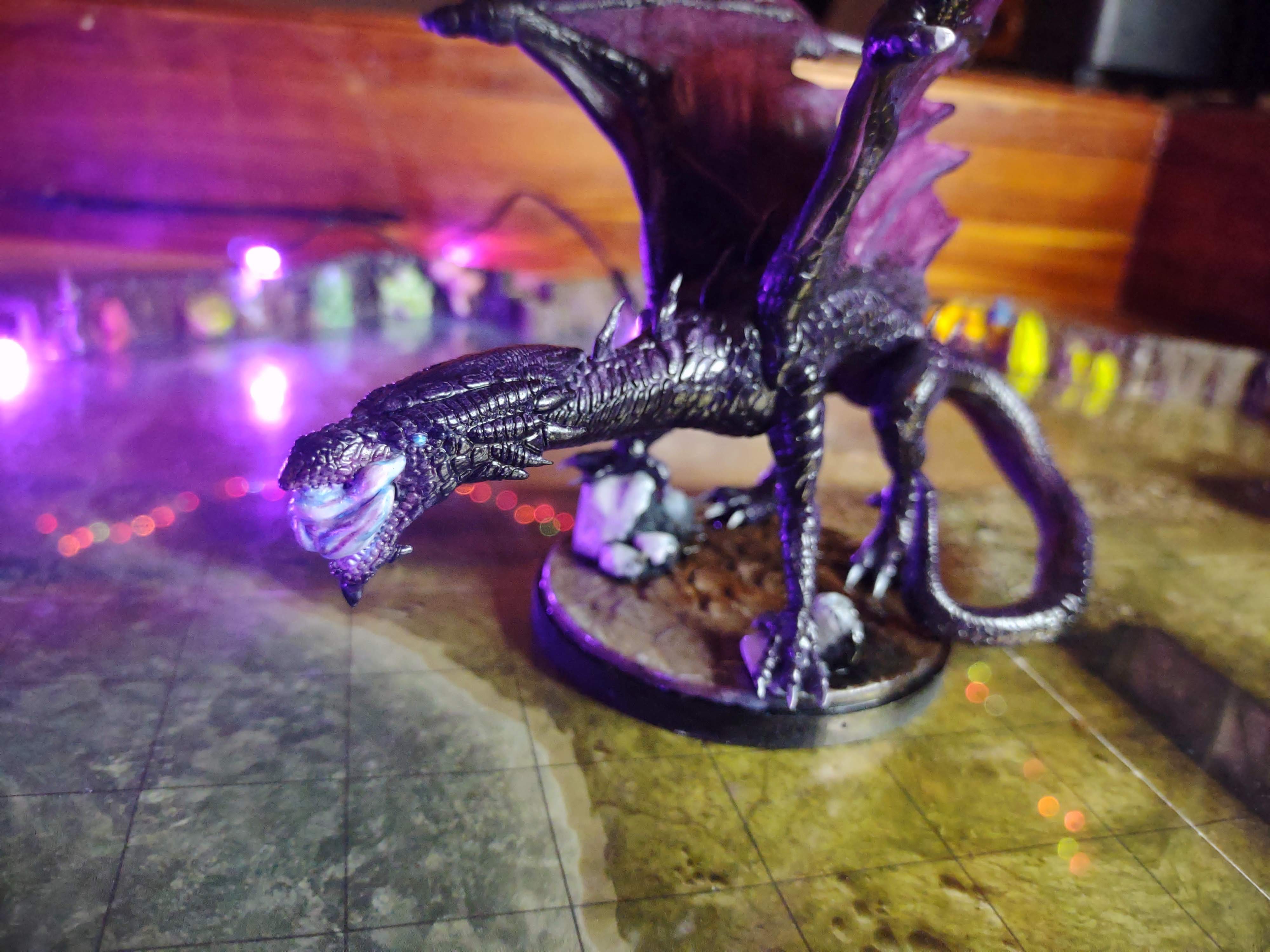 3D Printable Adult Purple Dragon by Studio Fantasms