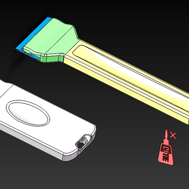 3D Printable Plastic Scraper by MING