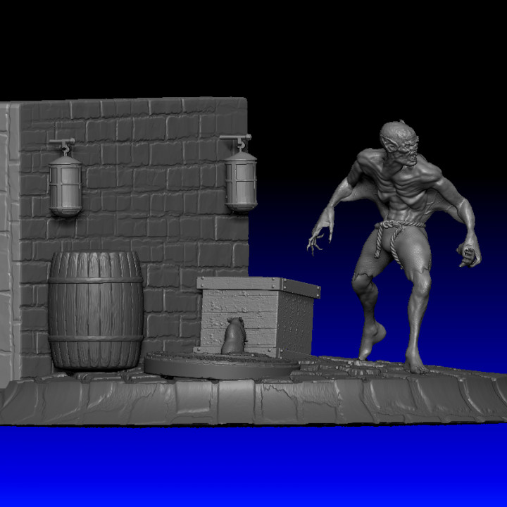 3D Printable Creeper Scene by Gris Gris Games & Gallery